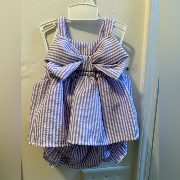 Matching Sets | New Seersucker Bow Diaper Set | Poshmark
